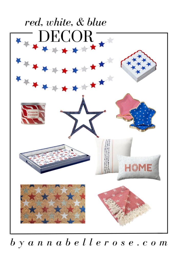 INSANELY GOOD DECOR: DECORATING IN RED WHITE AND BLUE