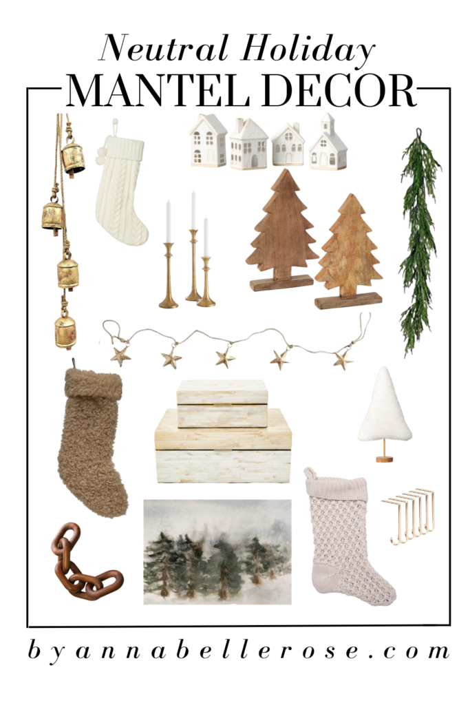 STUNNING NEUTRAL HOLIDAY DECOR MANTEL IDEAS THAT WE’RE OBSESSED WITH