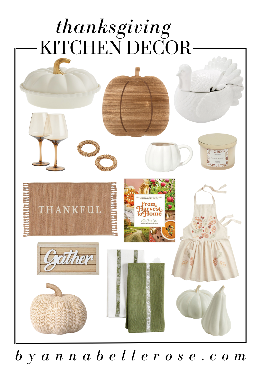 THE CUTEST THANKSGIVING KITCHEN DECOR YOU’VE EVER SEEN - By Annabelle Rose