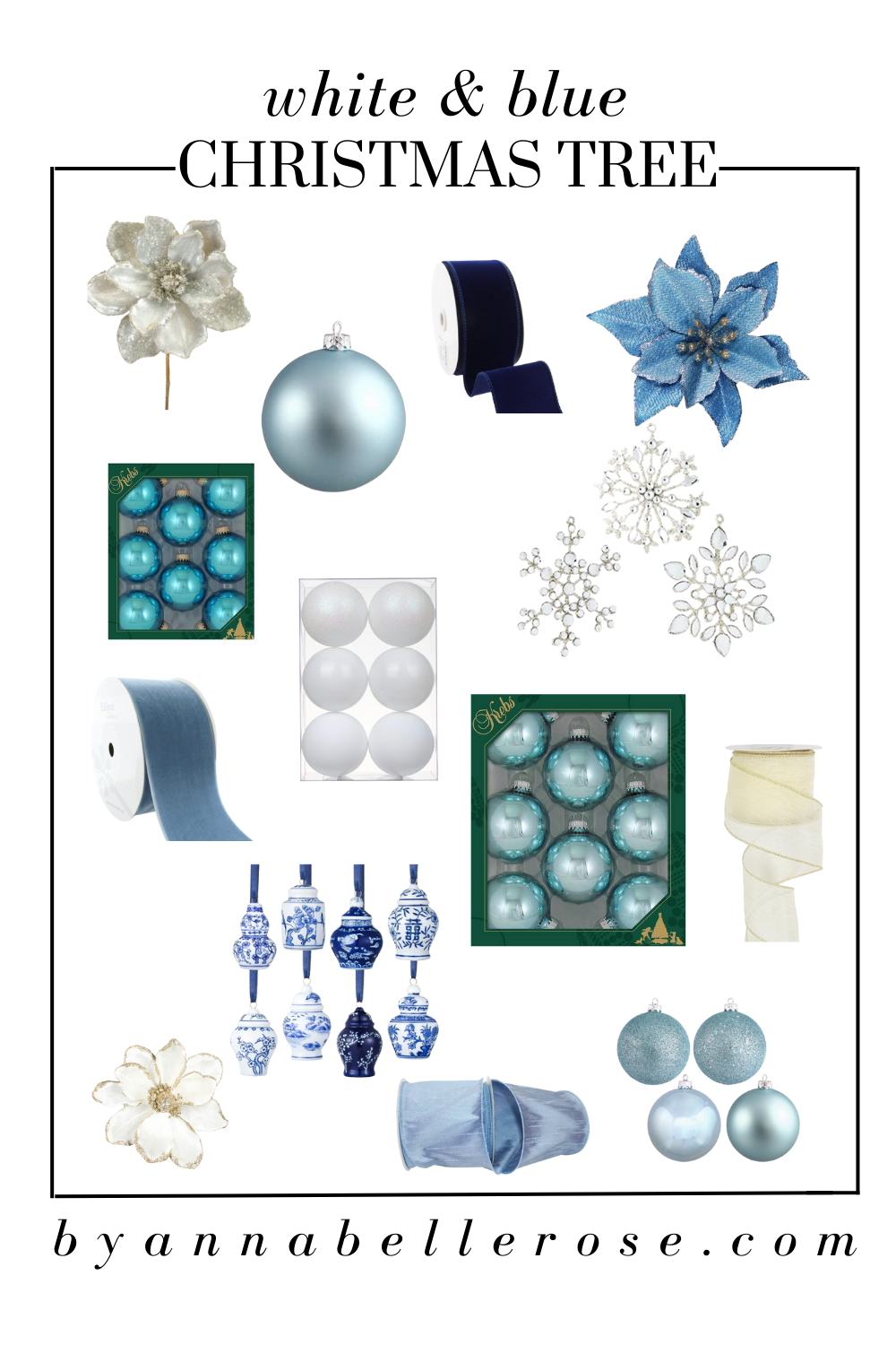 Stunning Blue and White Christmas Tree Ideas Guaranteed You’ll Fall in ...