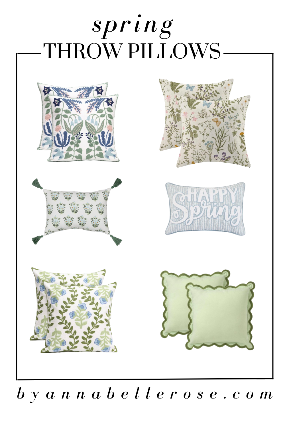 13+ Insanely Good Spring Pillows That You’ll Love - By Annabelle Rose